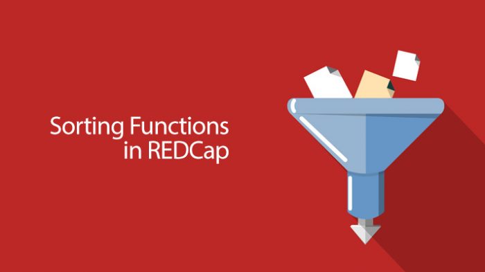 ITHS | REDCap Tip of the Month: New Sorting Functions